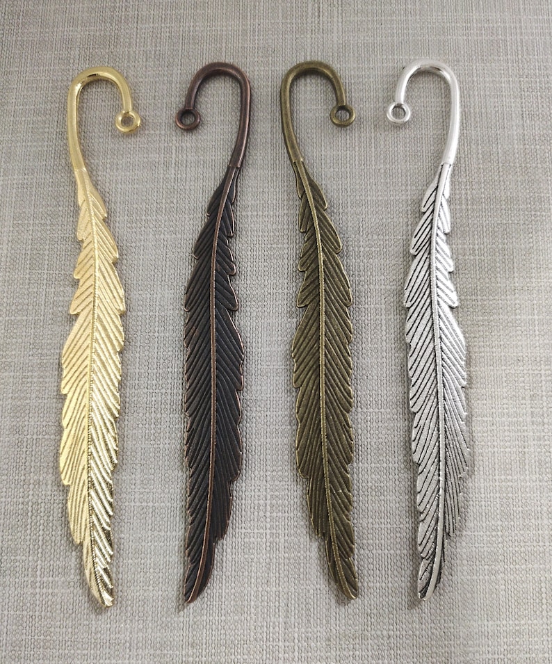 10 Pcs Feather Bookmarks ,16x113mm Metal Bookmark ,graduate Gift ...