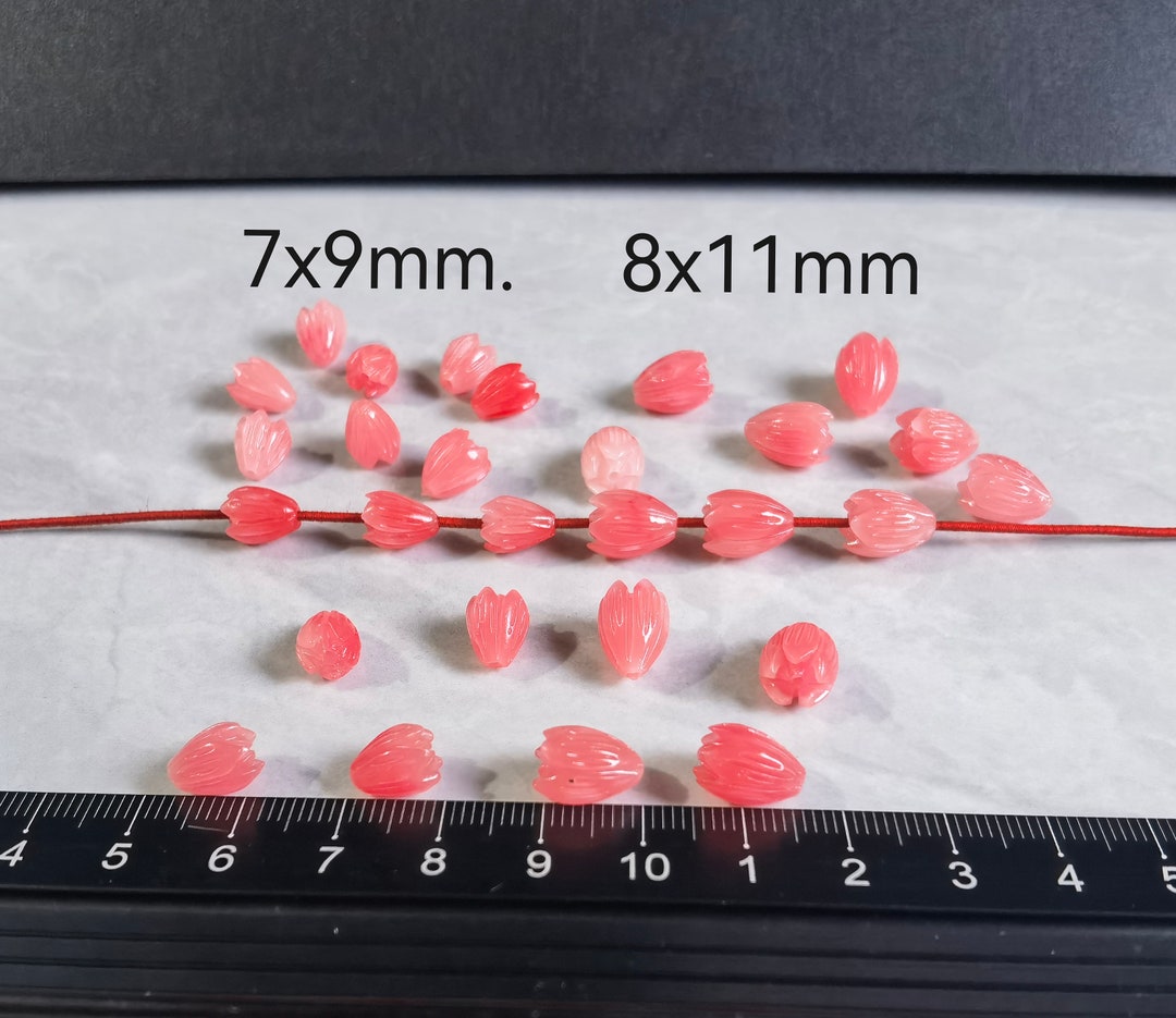 Pink Pikake Beads ,composite Resin Coral Flower Beads , Various Shades ...