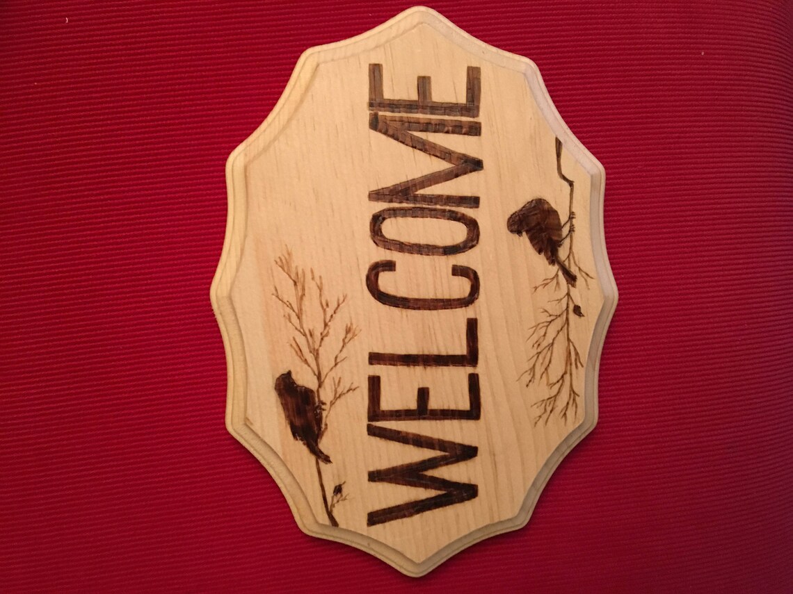 HANDMADE, Wooden Welcome Sign - Etsy