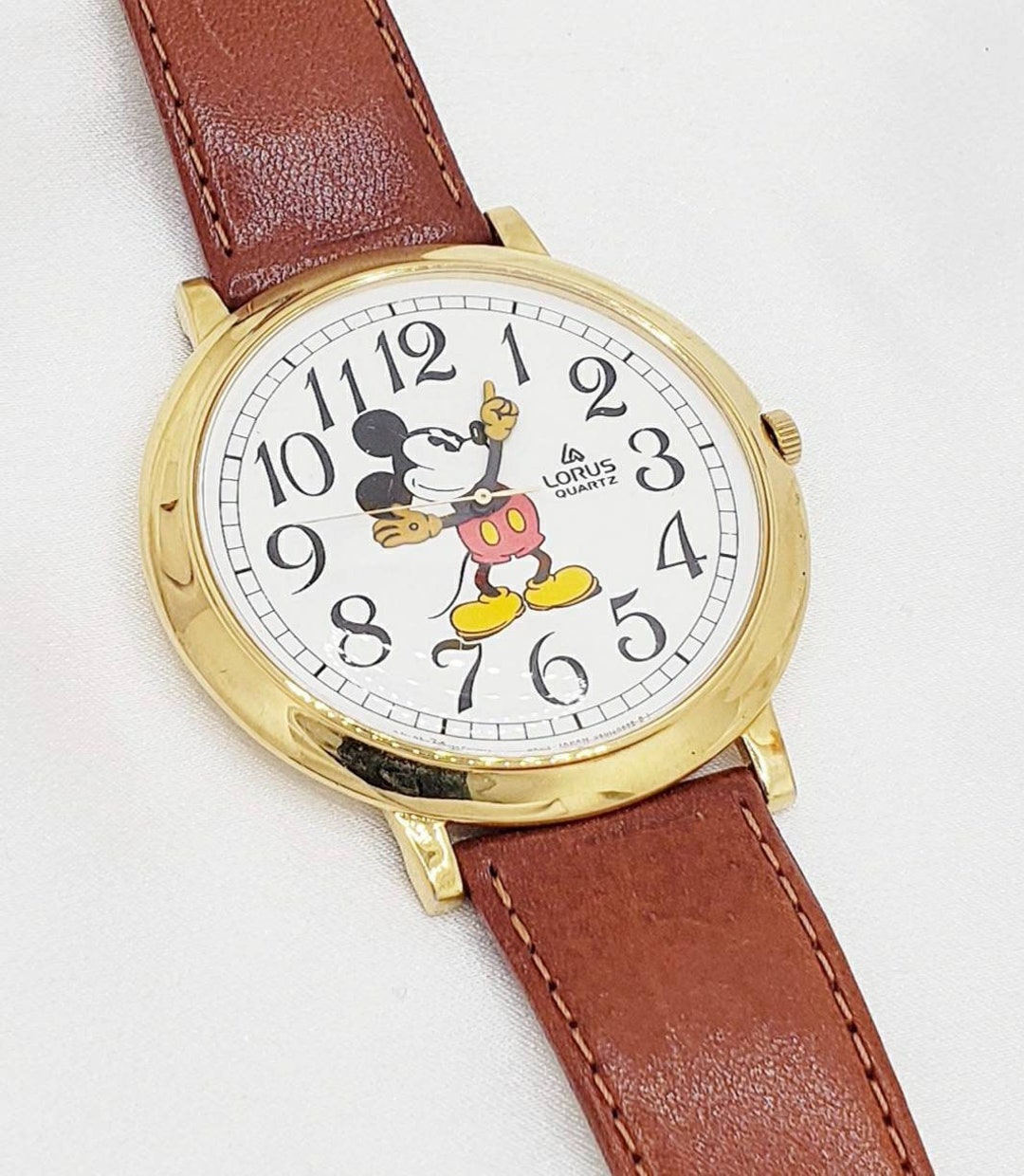 Vintage LORUS Mickey Mouse Quartz Wrist Watch V501-0448 Authentic ...