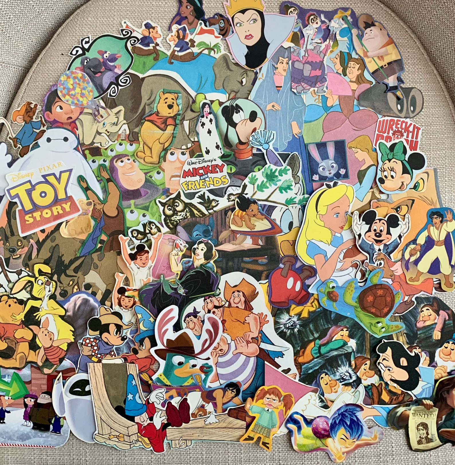 Disney Pixar Ephemera Character Paper Clippings for Crafts - Etsy