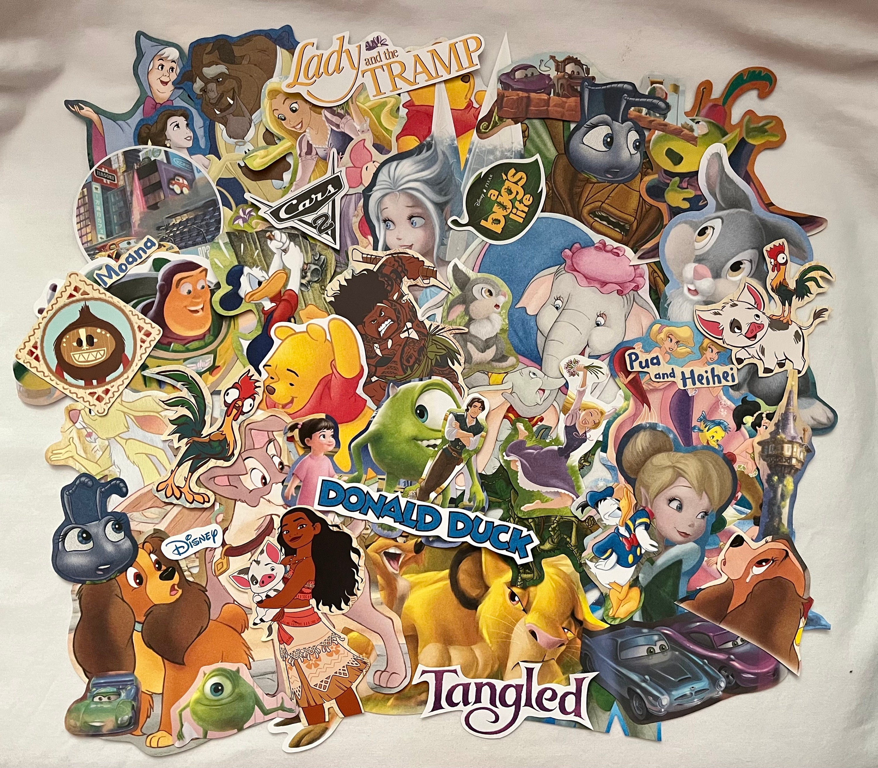 Disney Pixar Ephemera Character Paper Clippings for Crafts, Journals ...