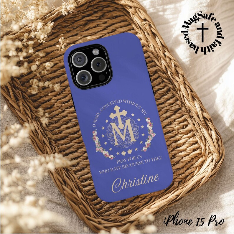 Custom Miraculous Medal, Christian Phone Case, Phonecase, Magsafe ...
