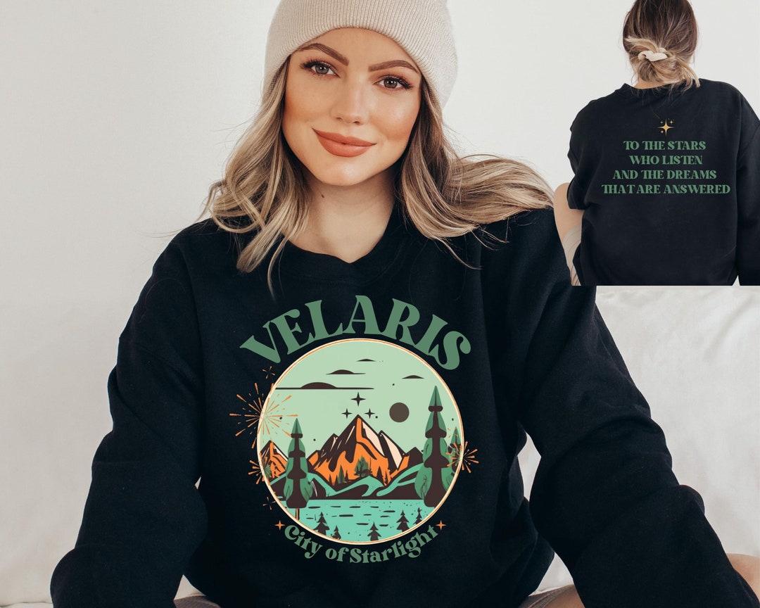 OFFICIALLY LICENSED, Velaris Sweatshirt, City of Starlight, Retro ...