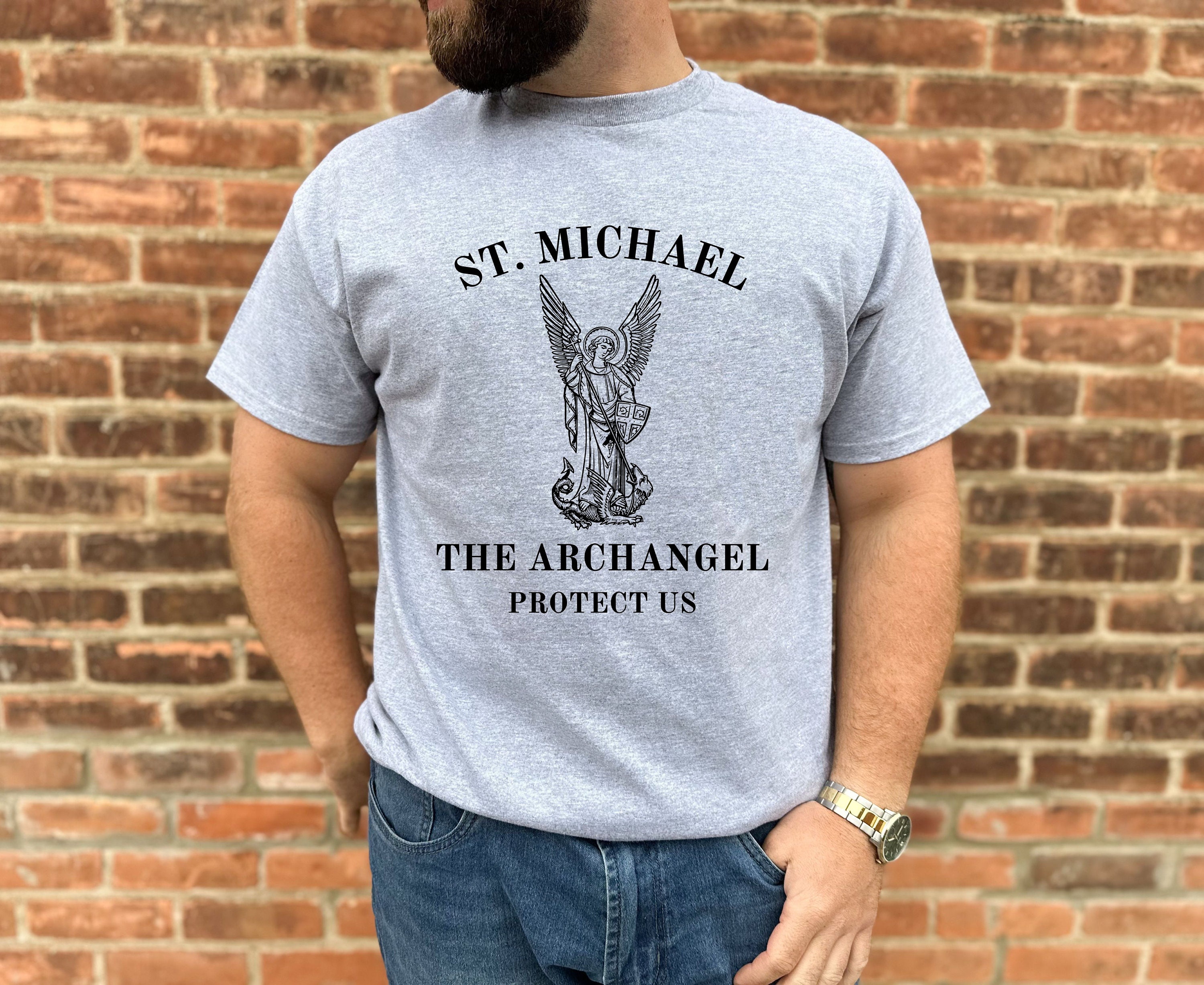 St Michael the Archangel, Saint Shirt, Catholic Shirt, Christian Shirt ...
