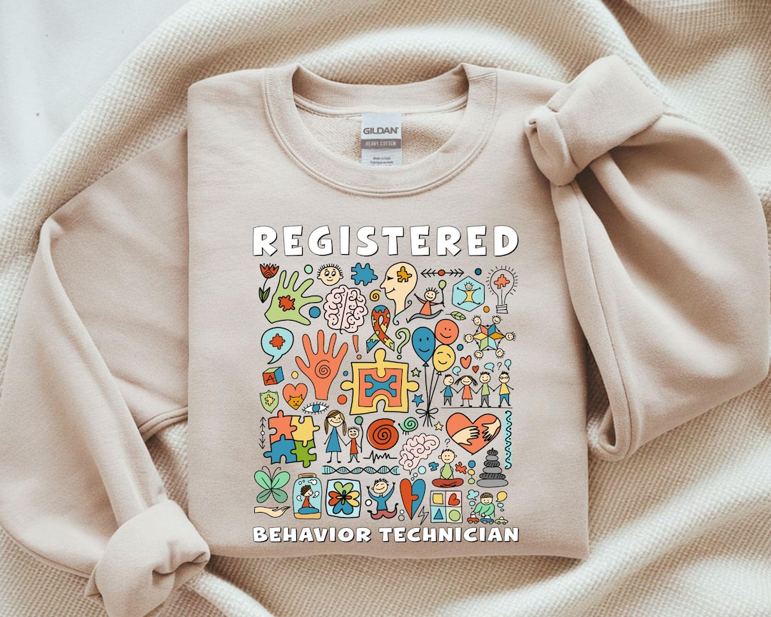 Rbt Sweatshirt Rbt Shirt Registered Behavior Technician ABA Sweatshirts ...