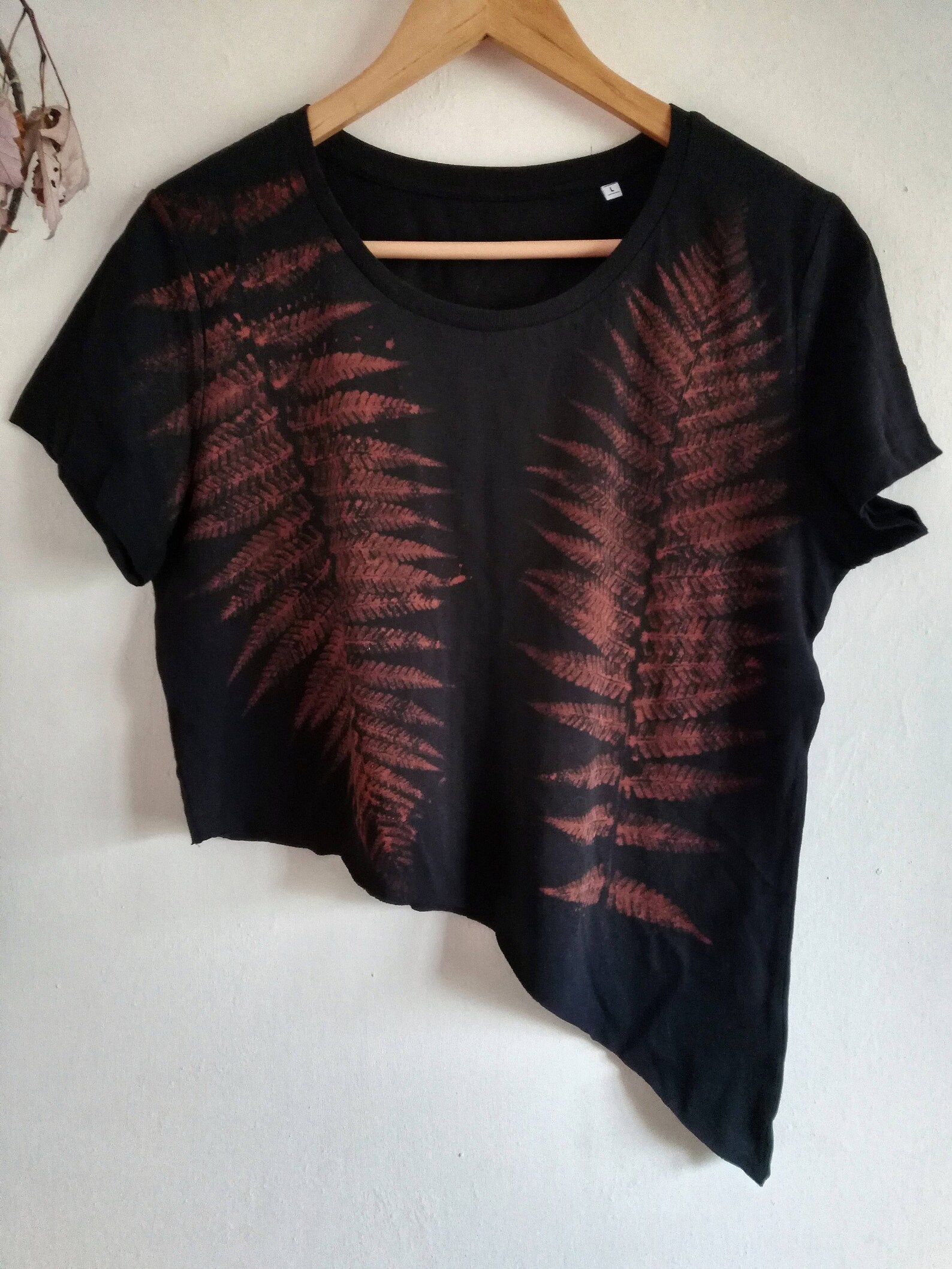 Organic Cotton Eco Printed Fern Pixie Psy Trance Asymmetrical - Etsy UK