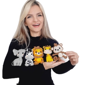 PDF Pattern/ Felt Pattern/baby Safari/ Felt Baby Safari/ DIY Baby ...