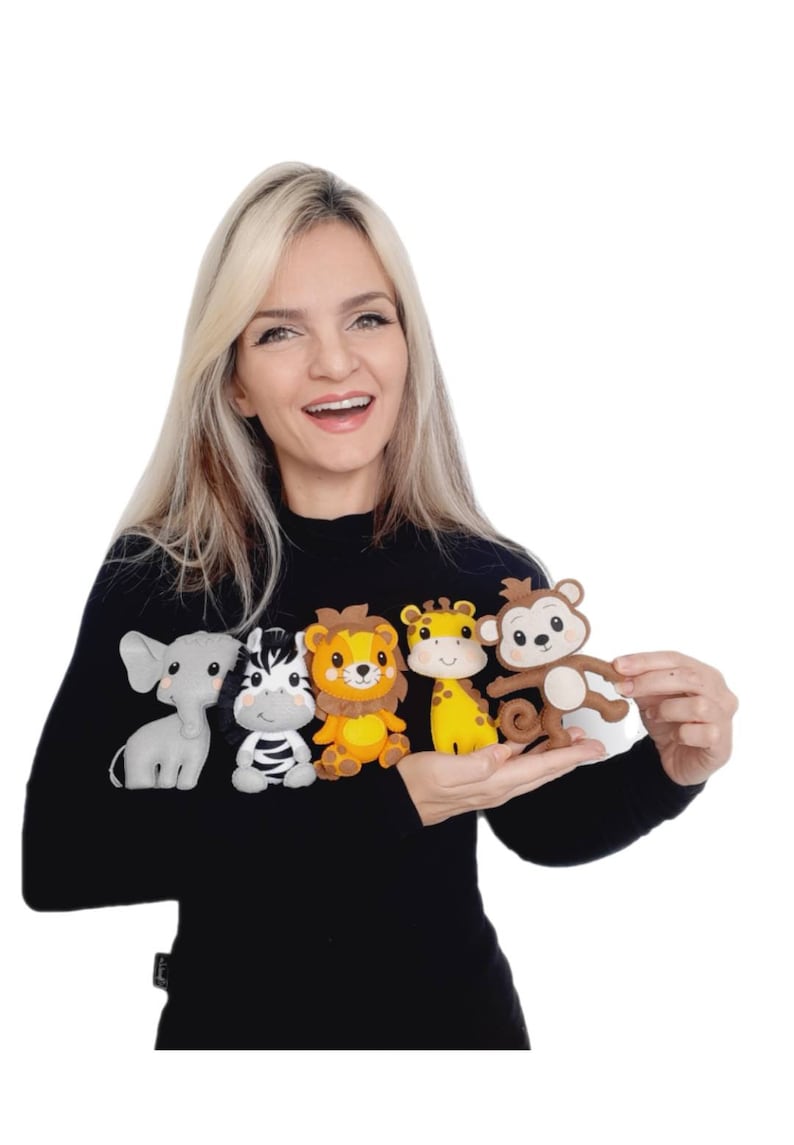 PDF Pattern/ Felt Pattern/baby Safari/ Felt Baby Safari/ DIY Baby ...