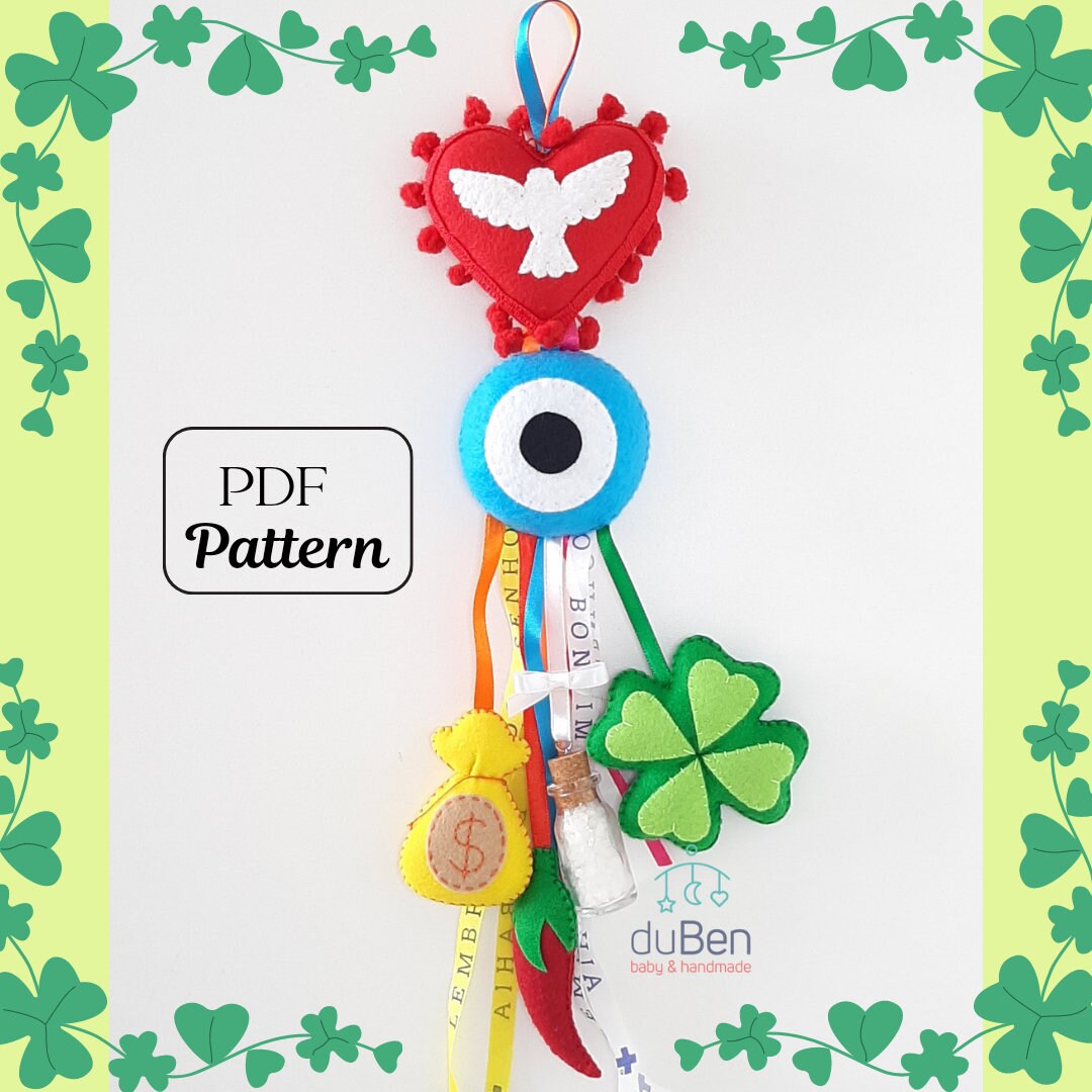 PDF Pattern/ Felt Pattern/lucky Charm/ Felt Lucky Charm/ DIY Lucky ...