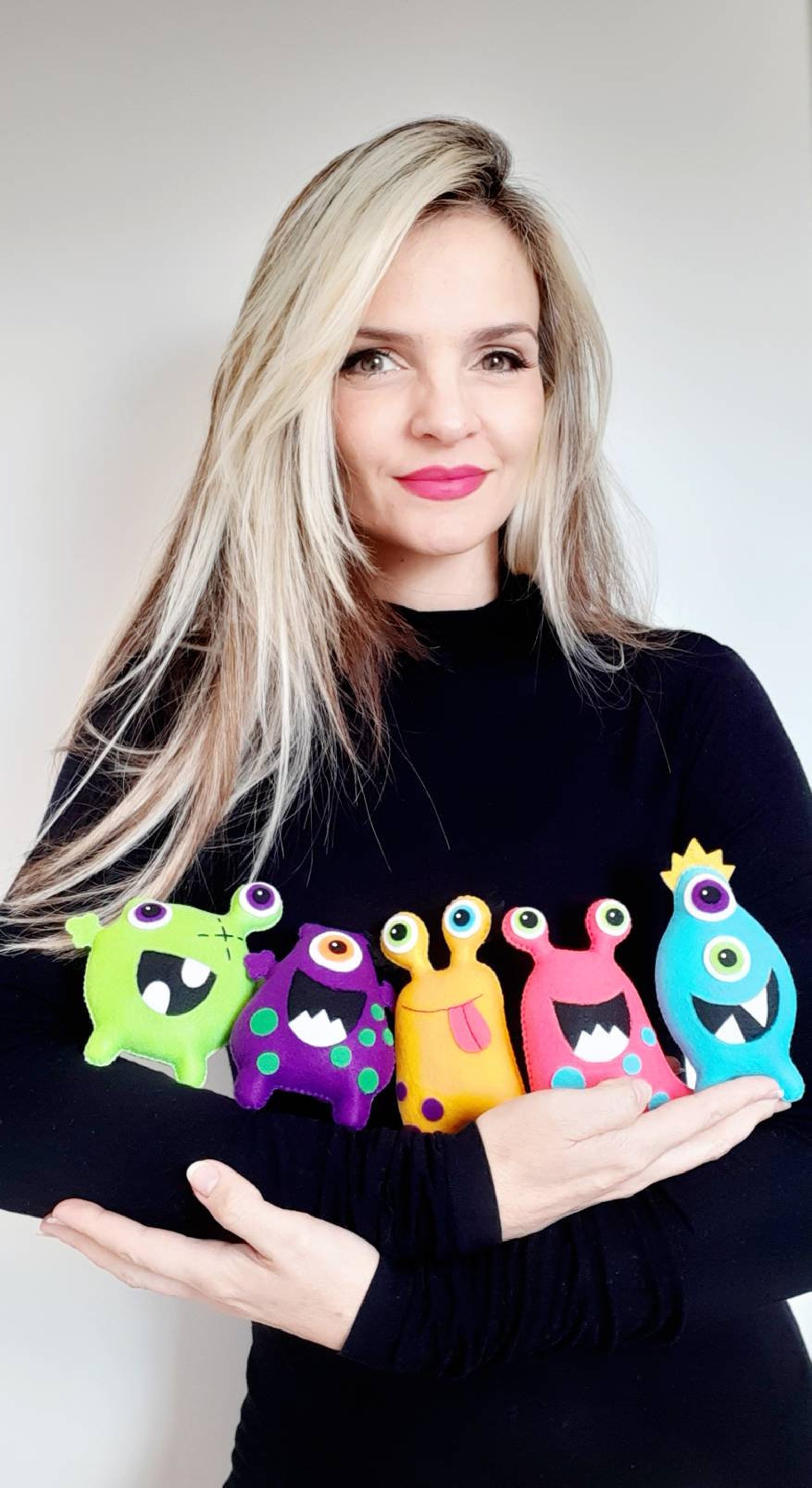 PDF Pattern/ Felt Pattern/little Monsters/ Felt Monsters Friends/ DIY ...