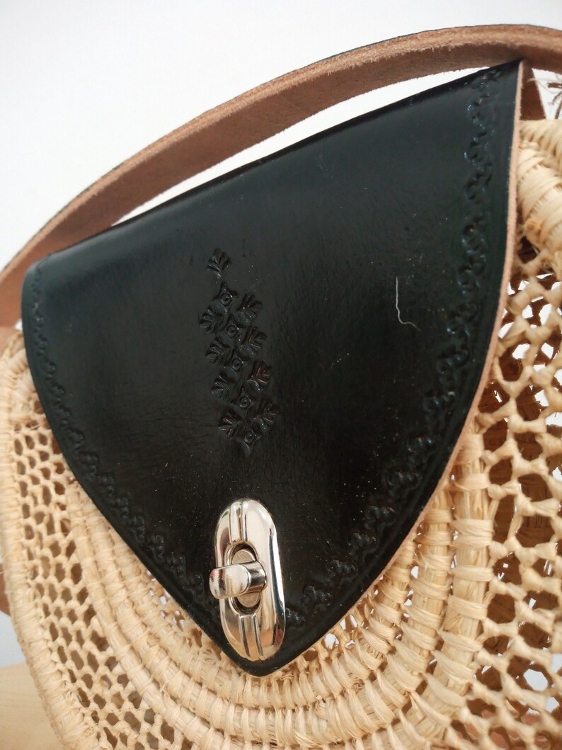 Moroccan Raffia Bag Raffia Handbag Boho Bag Ethnic - Etsy