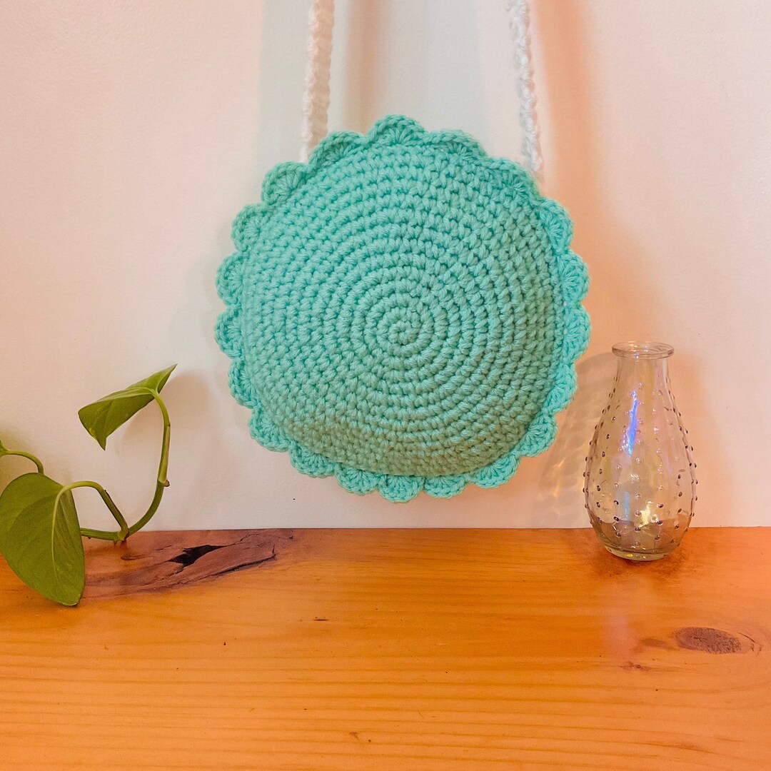 Mint Macaron Bag Cute Macaron Bag Cute Crochet Bag Cookie Bag Crochet ...
