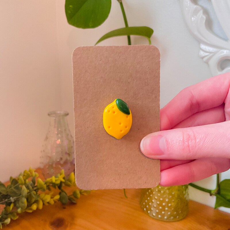 Polymer Clay Pins - Etsy