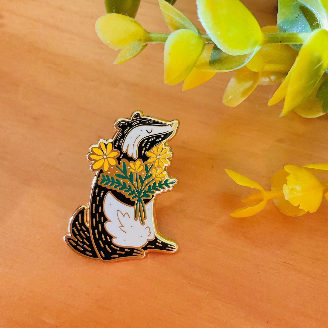 Honey Badger Enamel Pin Hard Enamel Pin Lapel Pin Honey Badger Pin ...