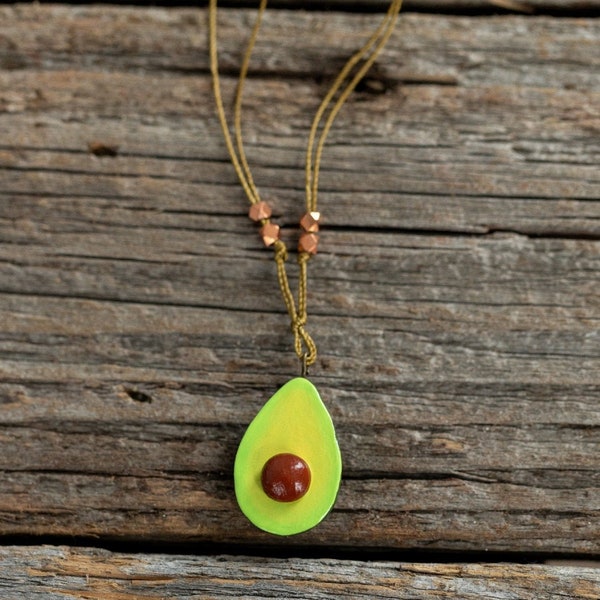 Avocado Necklace - Etsy