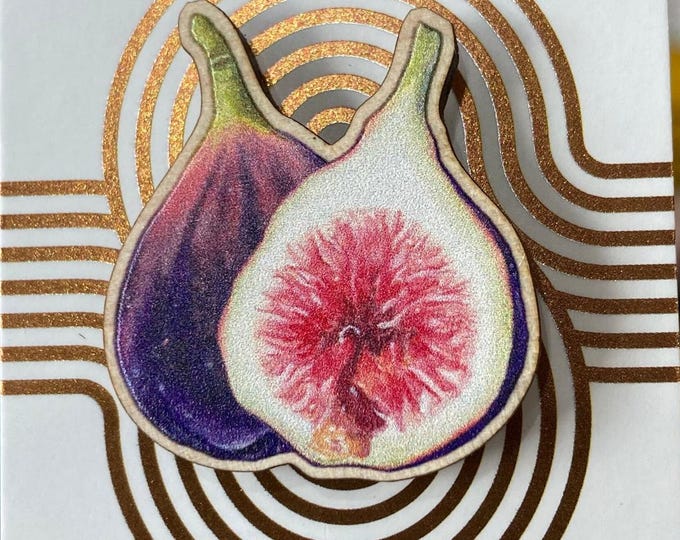 Fig Enamel Pin - Etsy