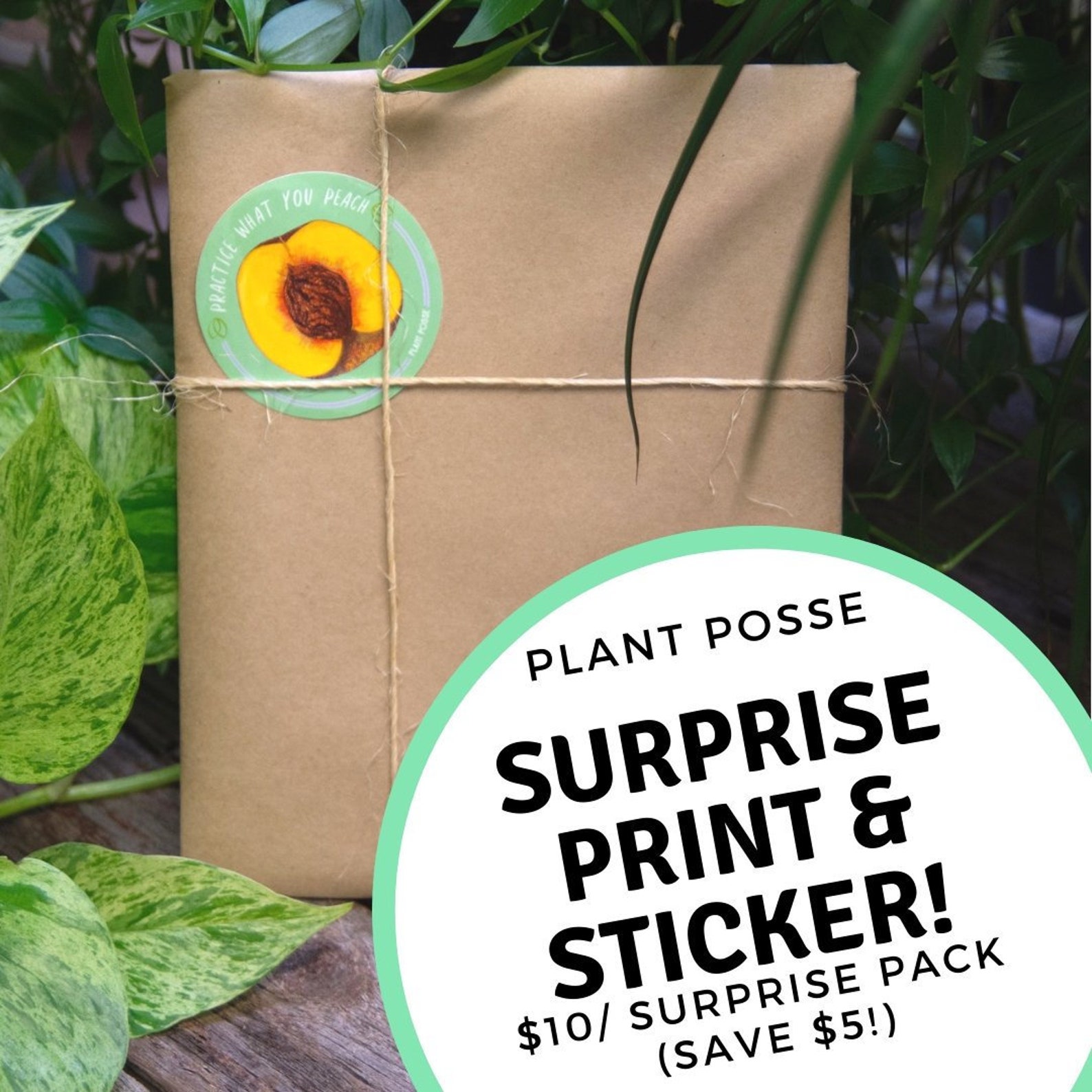 SURPRISE Print & Sticker Pack 8 X 10 Print Sticker Art | Etsy