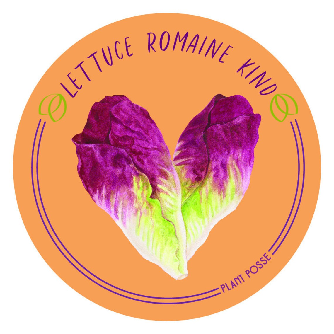 Lettuce Sticker Romaine Lettuce Vegan Sticker Vegan Gift - Etsy