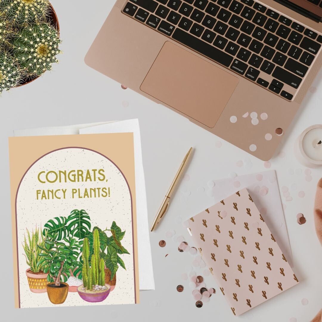 Plant Greeting Card, Plant Birthday Card, Birthday Plant, Houseplants ...