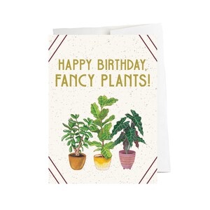 Plant Birthday Card Plant Greeting Card Birthday Plant - Etsy