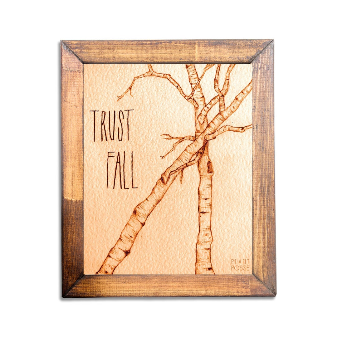 Trust Fall Print, Tree Art, Trees, Eco Friendly Art, Prints ...