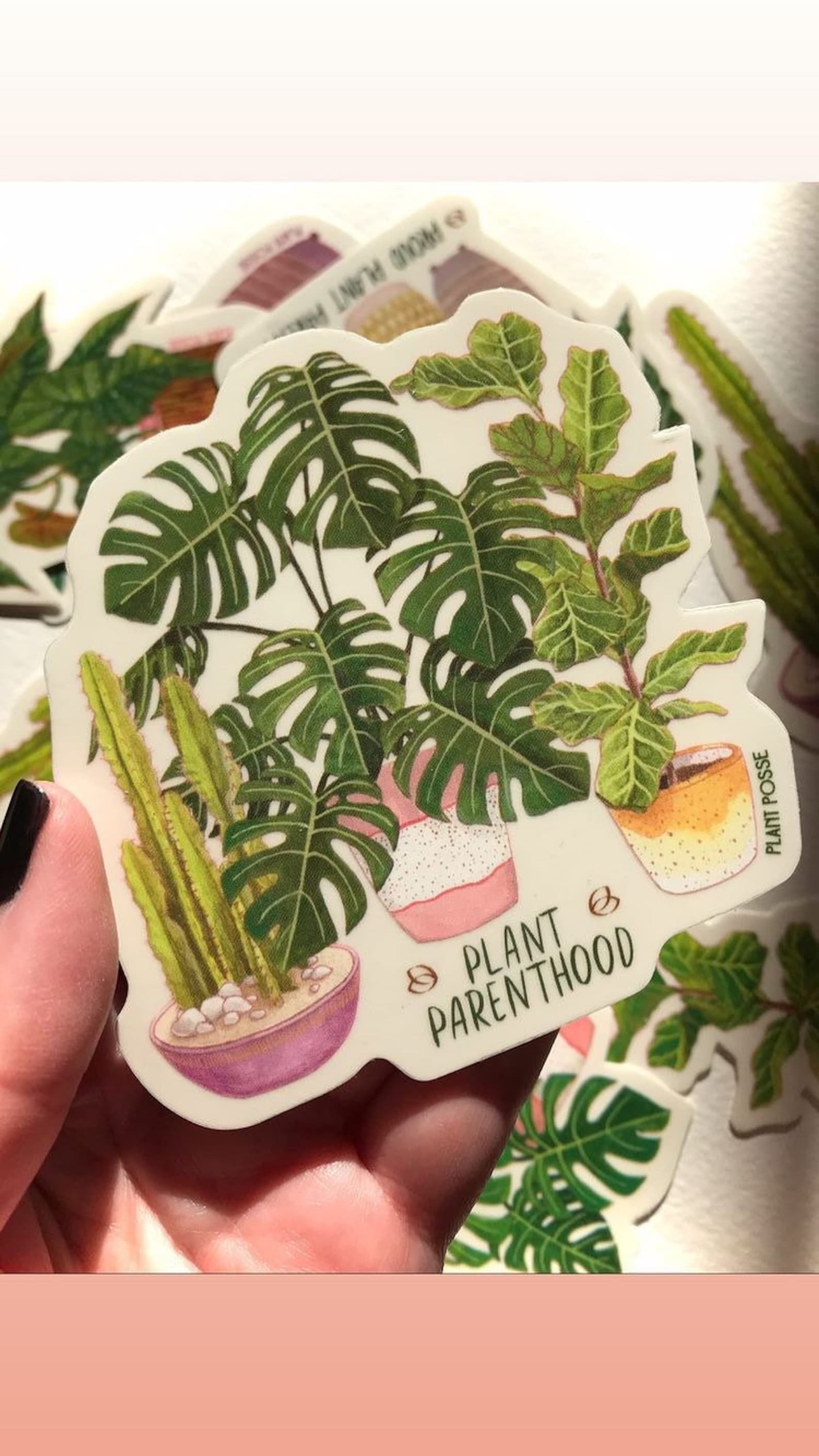 Plant Parenthood Sticker Plant Art Plant Stickers Plant - Etsy