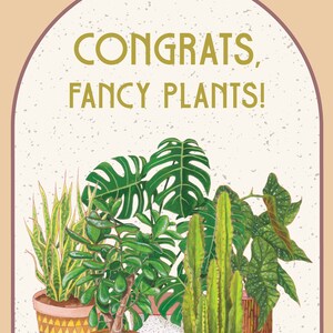 Plant Greeting Card, Plant Birthday Card, Birthday Plant, Houseplants ...