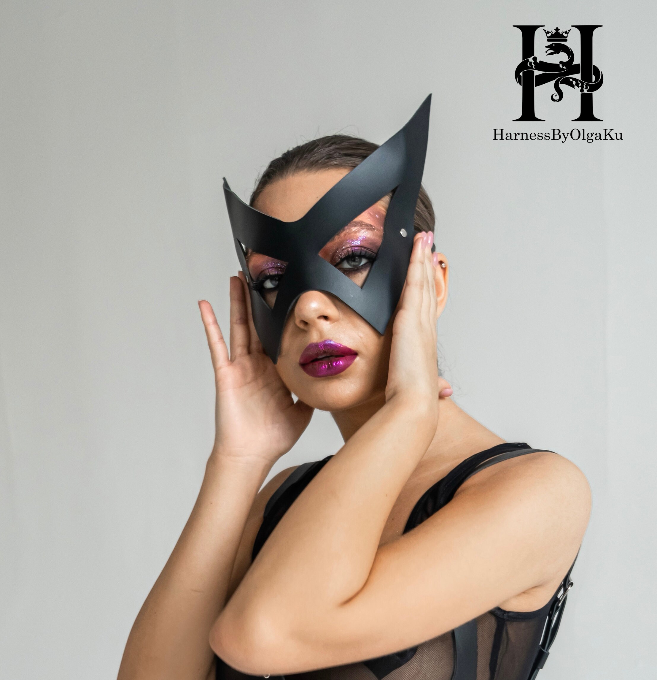 Bdsm Mask Fetish Mask For Women Leather Mask Women Leather Etsy