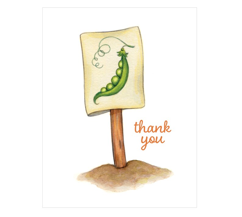 Set of 10 Garden Thank-you Cards - Etsy