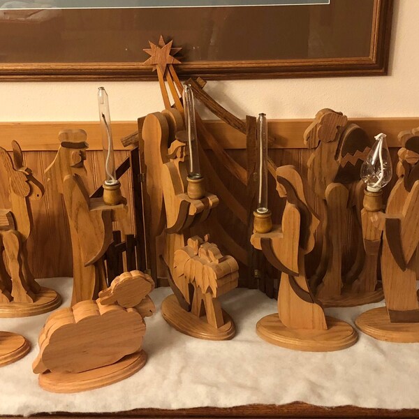 Wooden Nativity Set - Etsy