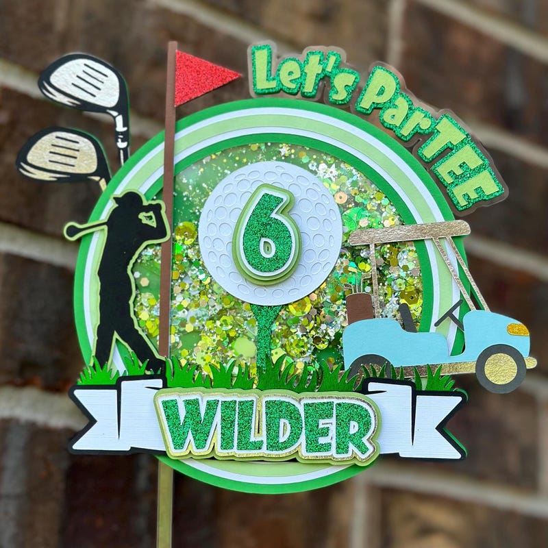 Golf Wedding Cake Topper - Etsy