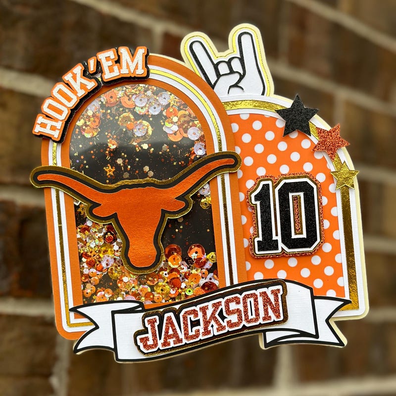 Longhorn Cake Topper - Etsy