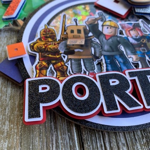 Roblox Cake Topper, Roblox Theme Birthday Party, Roblox Boy Birthday ...