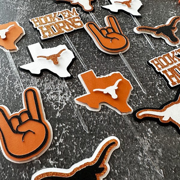 Longhorn Cake Topper - Etsy