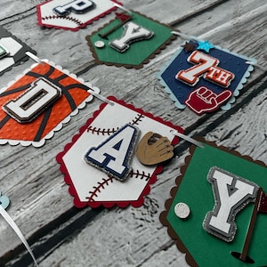 Sports Birthday Banner, All Sports Party, Football Party, Sports Themed ...