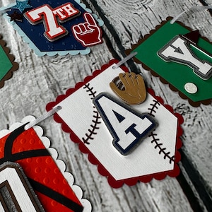 Sports Birthday Banner, All Sports Party, Football Party, Sports Themed ...