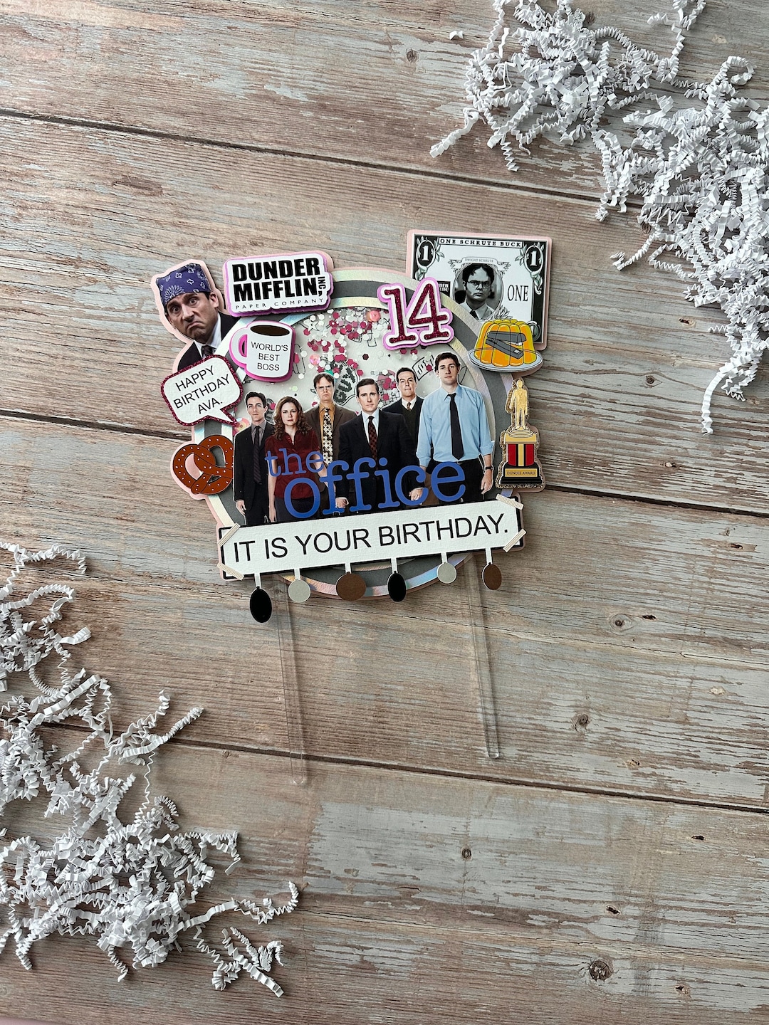 The Office Cake Topper, the Office Birthday Party Supplies, TV Cake ...