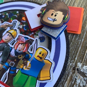 Roblox Cake Topper, Roblox Theme Birthday Party, Roblox Boy Birthday ...