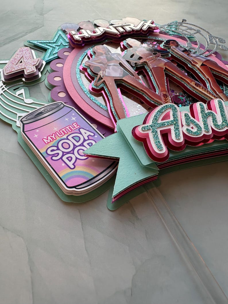 K-pop Cake Topper, Kpop Birthday Party, Music Party Decor, Hunter Party ...