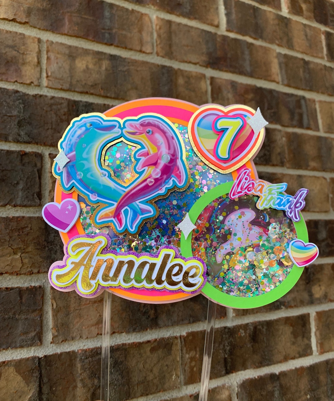 Lisa Frank Birthday Cake Topper, 90s Birthday Cake Topper, 90s ...