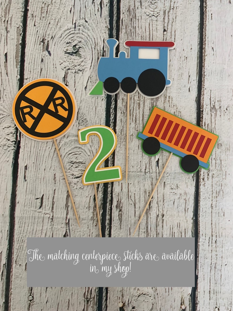 Train Birthday Cake Topper Train Party Cake Topper Shaker - Etsy