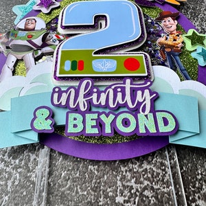 Two Infinity & Beyond Cake Topper, 2 Infinity Cake Topper, Space ...