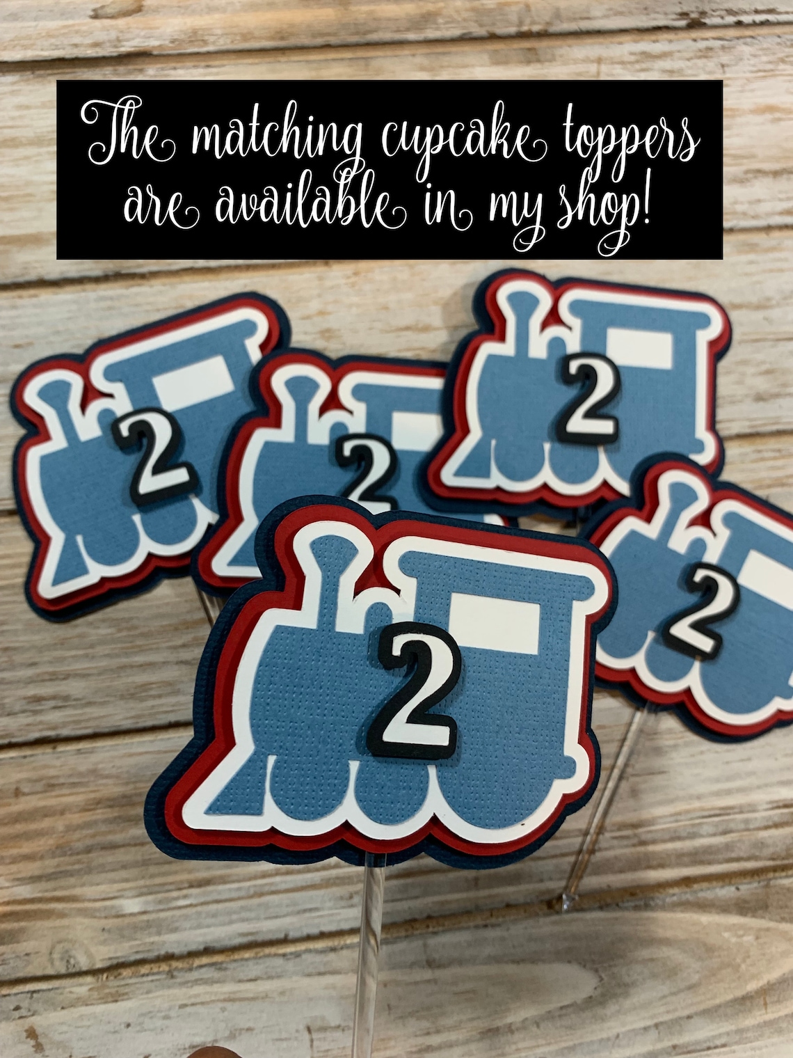 Train Birthday Cake Topper Train Party Cake Topper Shaker - Etsy