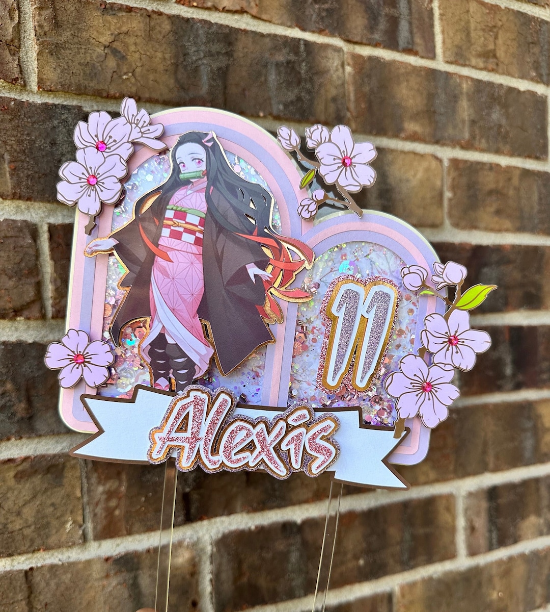 Anime Demon Cake Topper, Anime Slayer Cake Topper, Anime Birthday ...