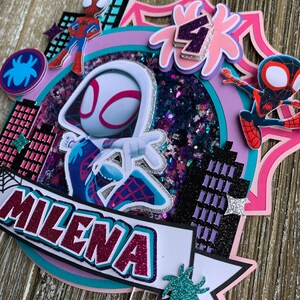 Ghost Spider Cake Topper, Spider Gwen Cake Topper, Amazing Spidey and ...