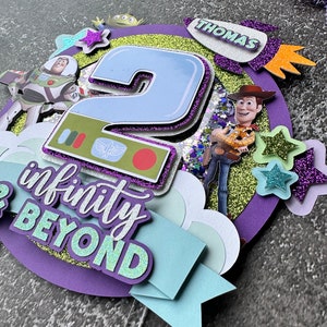 Two Infinity & Beyond Cake Topper, 2 Infinity Cake Topper, Space ...