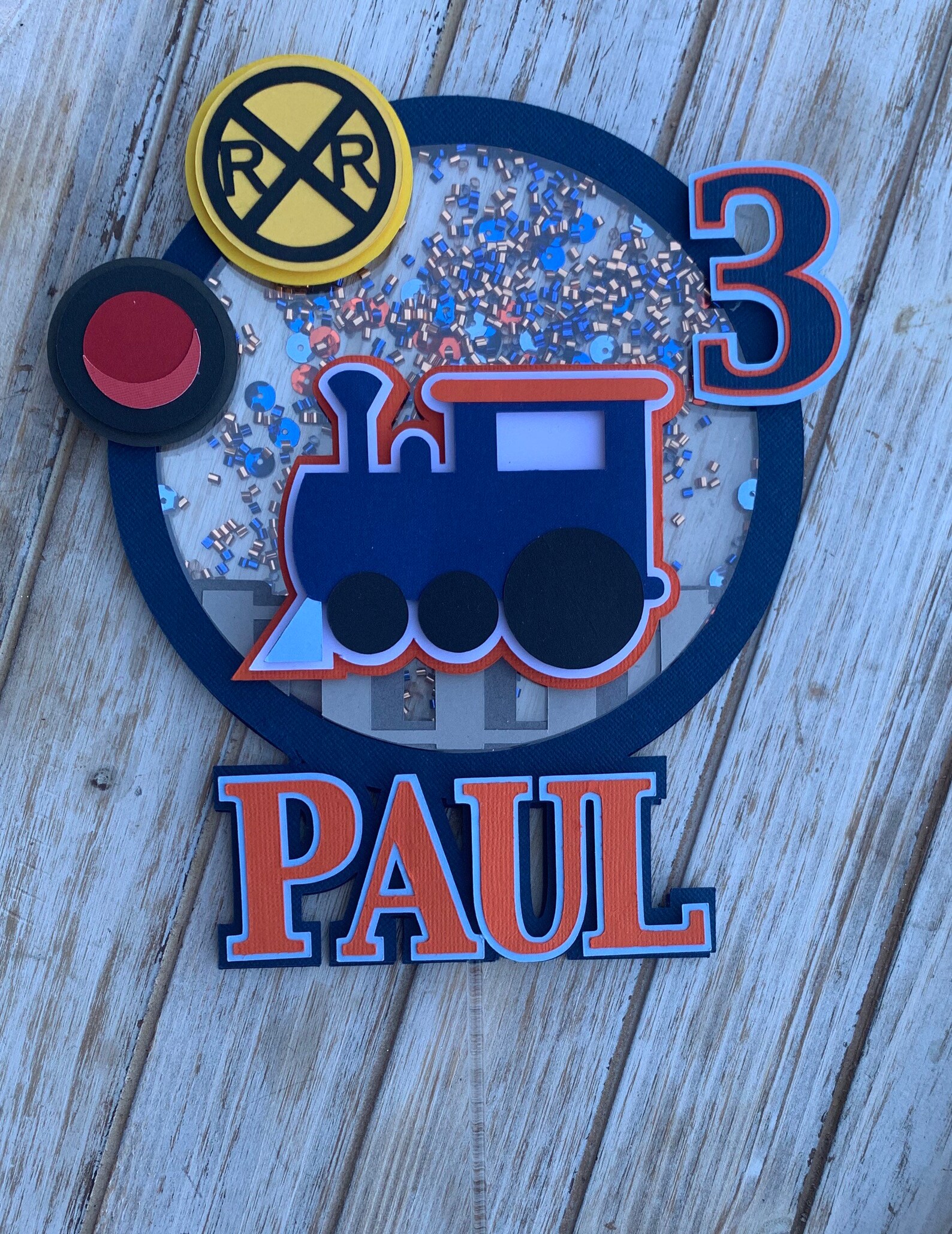 Train Birthday Cake Topper Train Party Cake Topper | Etsy