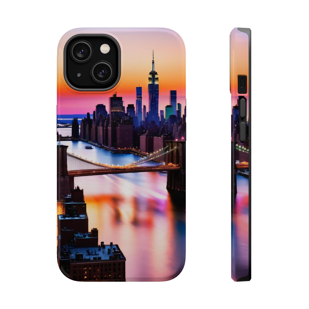 New York City Skyline Magnetic Tough Case: Vibrant Skyscrapers, Iconic ...