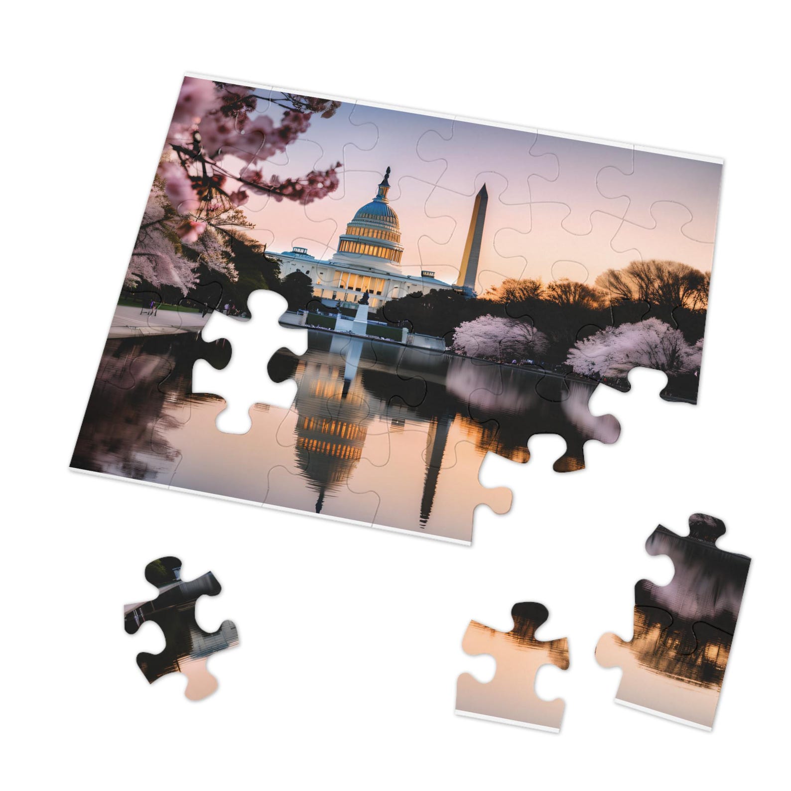 Washington DC Theme, U S Capitol Building, Washington Monument, Cherry ...